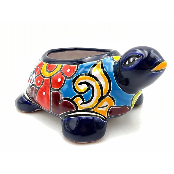 Other | Talavera Turtle Mexican Pottery Sea Turtle Folk Art Hand ...